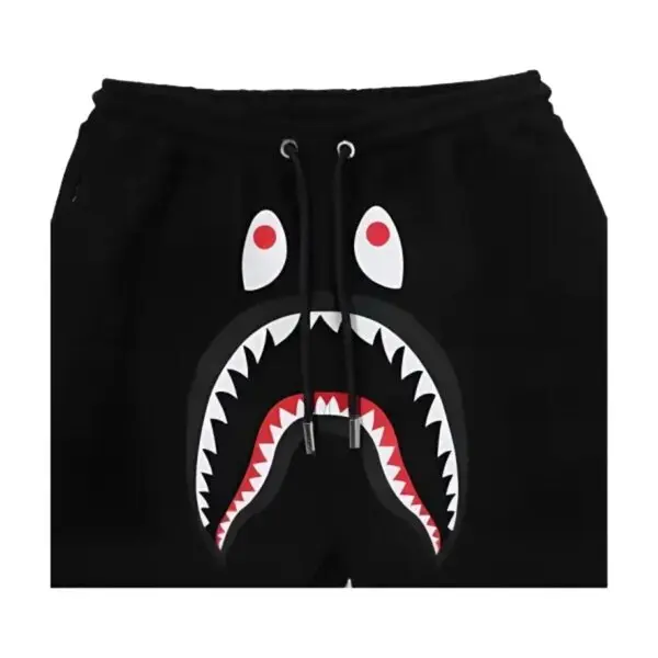 A BATHING APE Shark Relaxed Fit Sweat Pants - Black