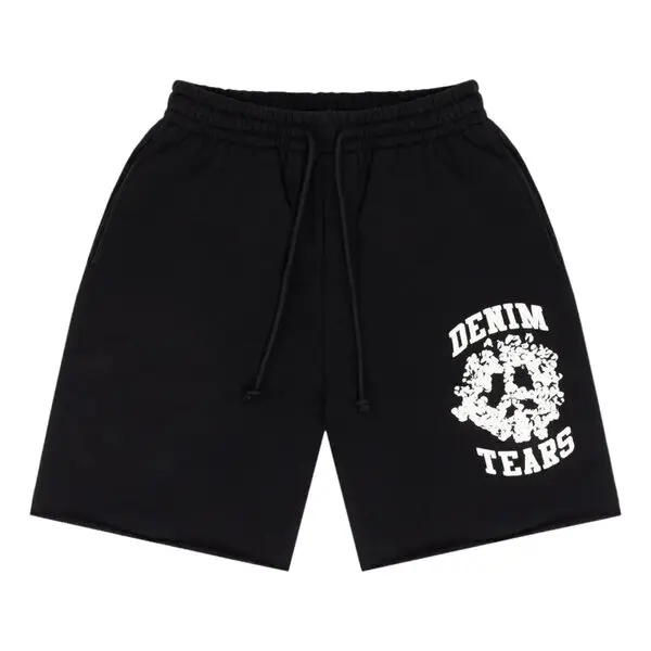 DENIM TEARS University Shorts - Black/white