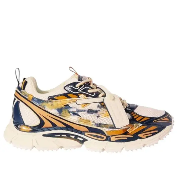 Off-White Be Right Back" Sneakers - Silver/peach