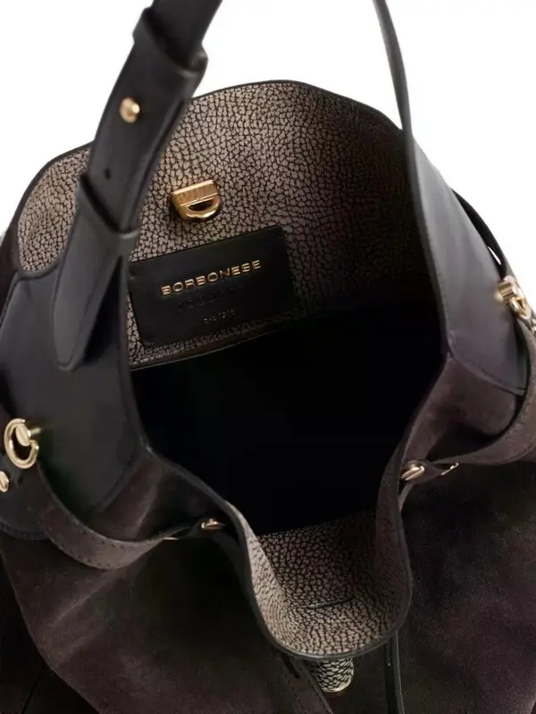 Borbonese Suede Bucket Bag