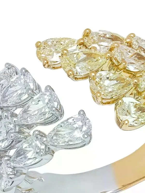 ARZANO Bypass Design Pear-cut Diamond Ring - Gold