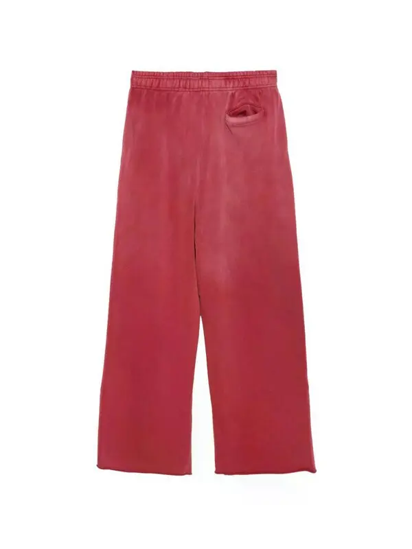 ENTIRE STUDIOS Faded-wash Raw-cut Track Pants