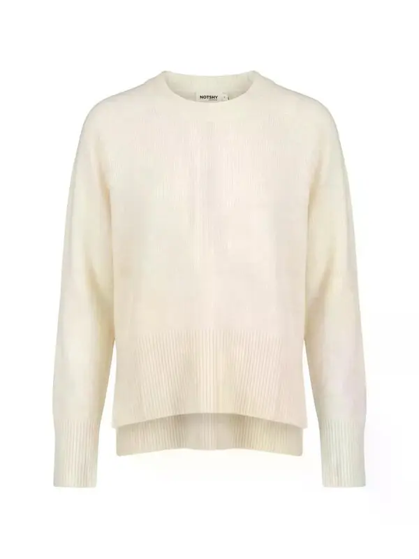 NOTSHY Ribbed-knit Cashmere Sweater - Neutrals