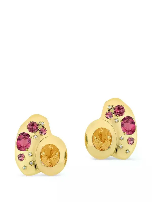 CAROL KAUFFMANN 18k Yellow Multi-stone Earrings - Gold