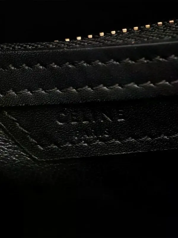 Celine 2010-2026 Micro Tricolor Leather Luggage Tote Handbag