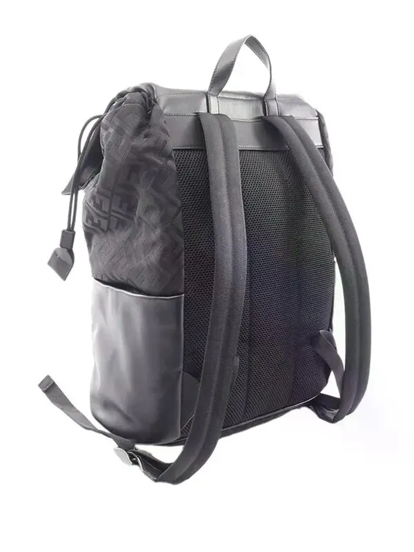 Fendi Ff Nylon And Leather Backpack