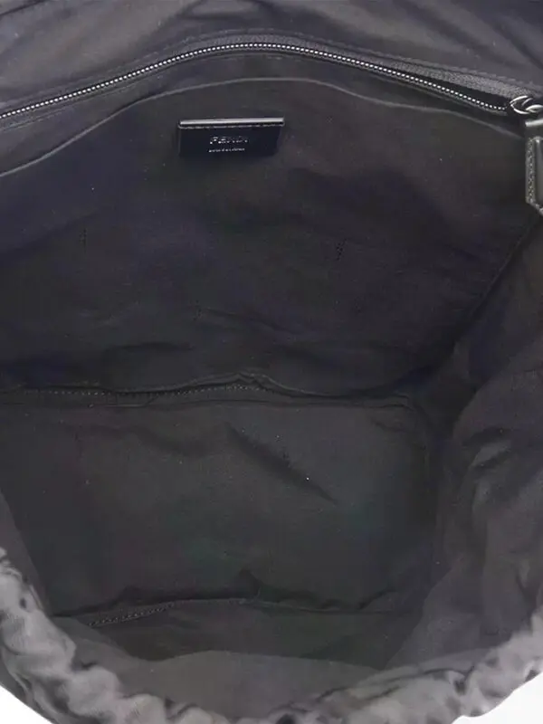 Fendi Ff Nylon And Leather Backpack