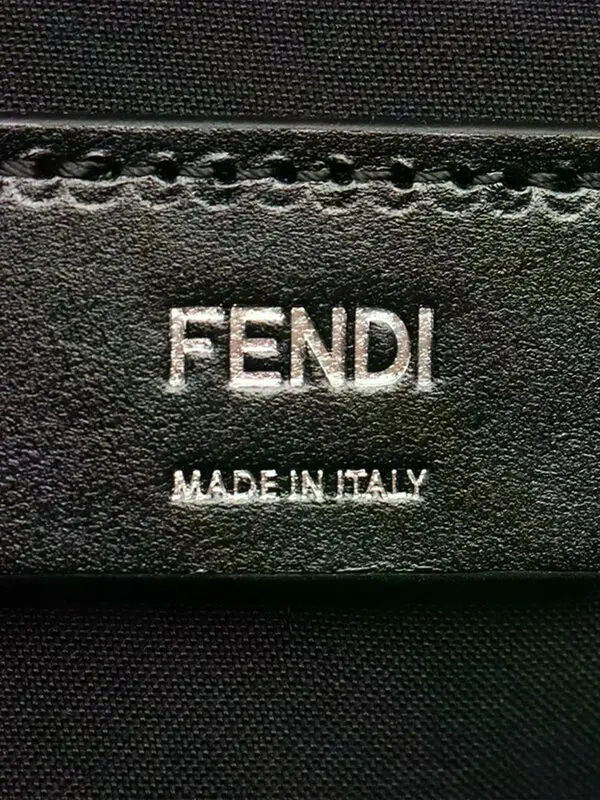 Fendi Ff Nylon And Leather Backpack