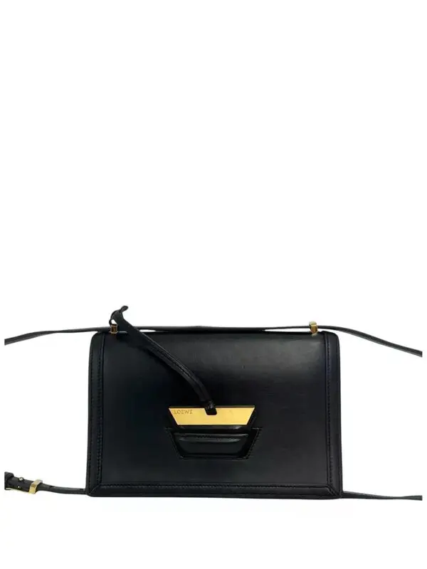 Loewe 20th Century Medium Leather Barcelona Crossbody Bag - Black