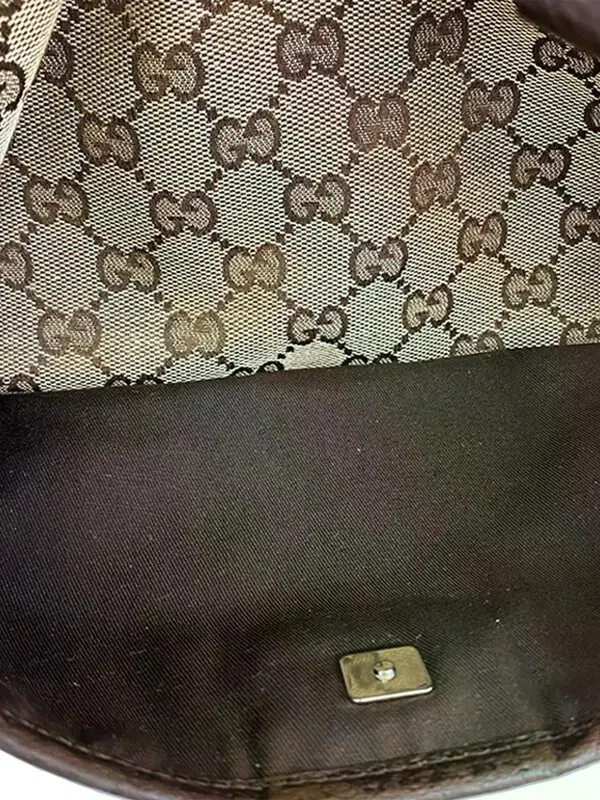 Gucci Gg Canvas Web Tote Bag