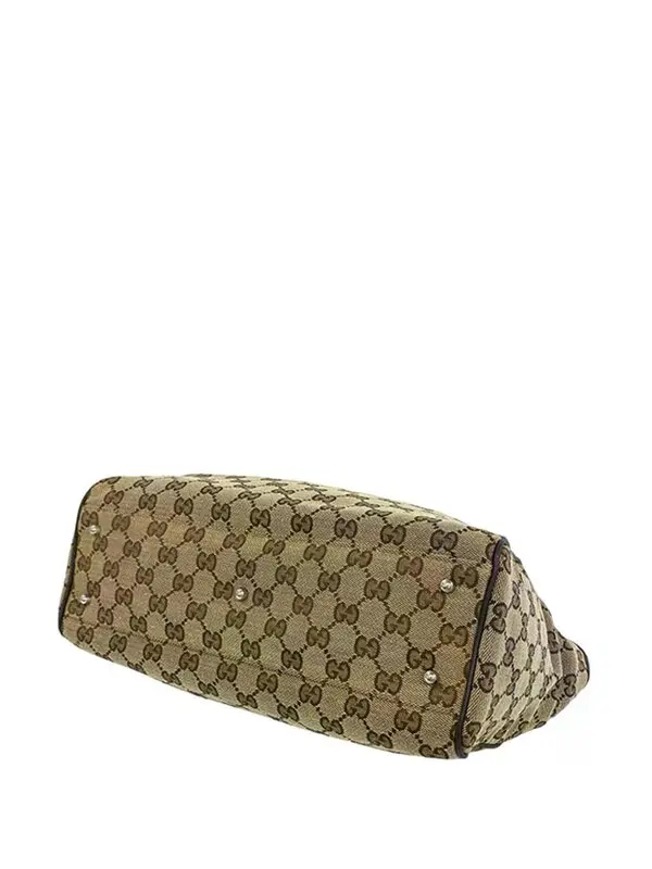Gucci Gg Canvas Web Tote Bag