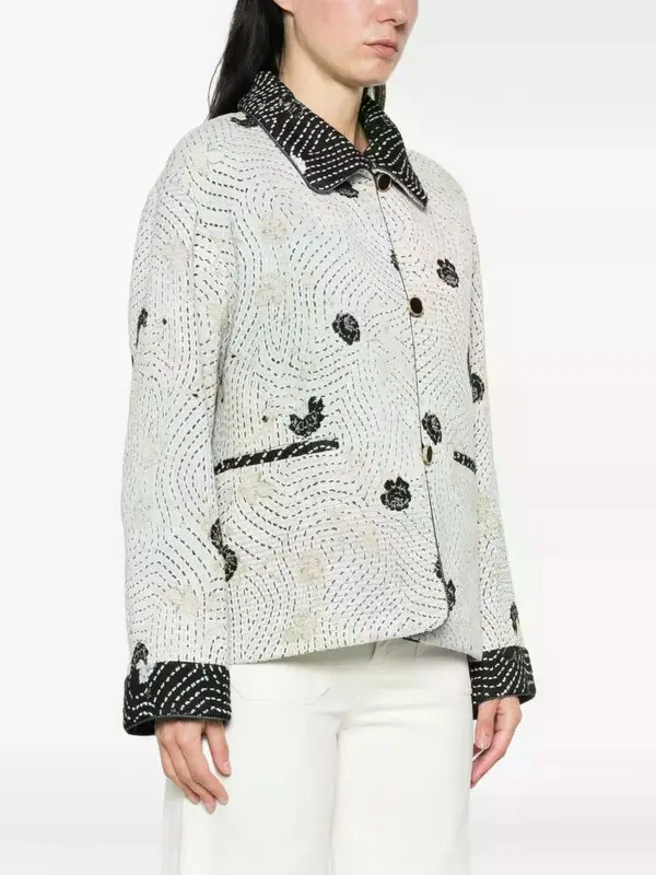 FORTE_FORTE Floral Jacquard Jacket