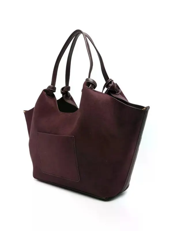 Dkny Paula Diagonal-stripe Tote Bag - Purple
