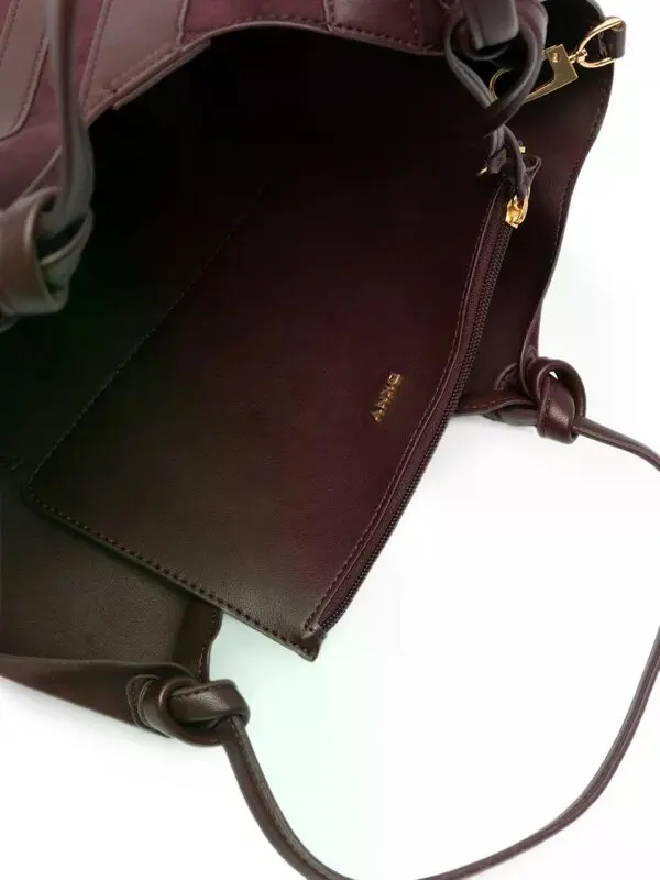 Dkny Paula Diagonal-stripe Tote Bag - Purple