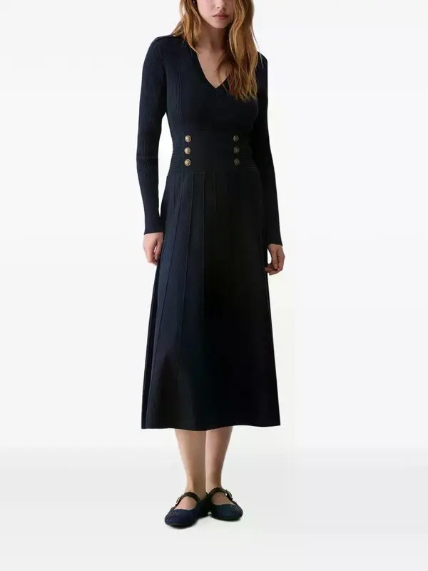 Liu Jo Knit Midi Dress - Blue