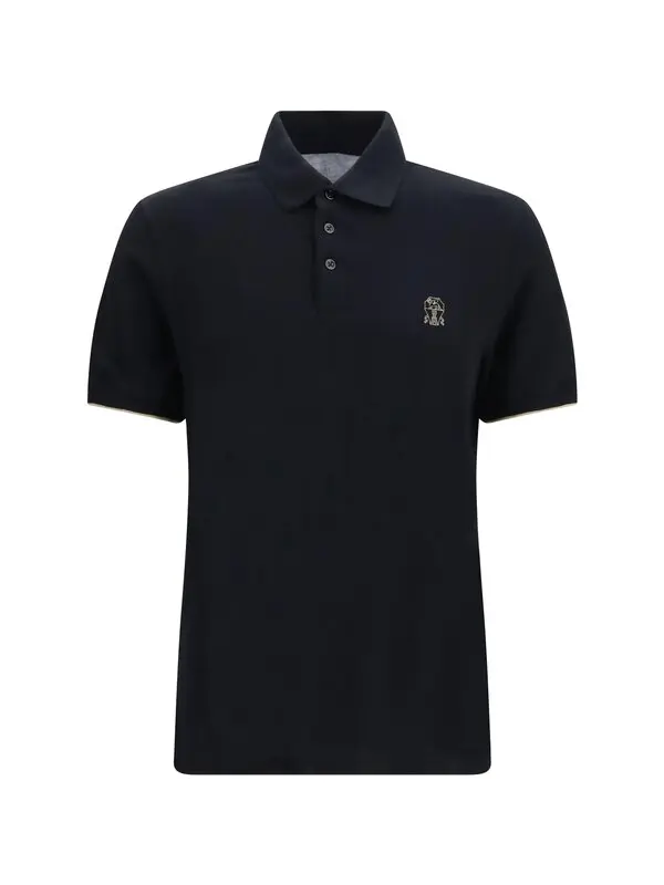 Brunello Cucinelli Cotton Polo - Black
