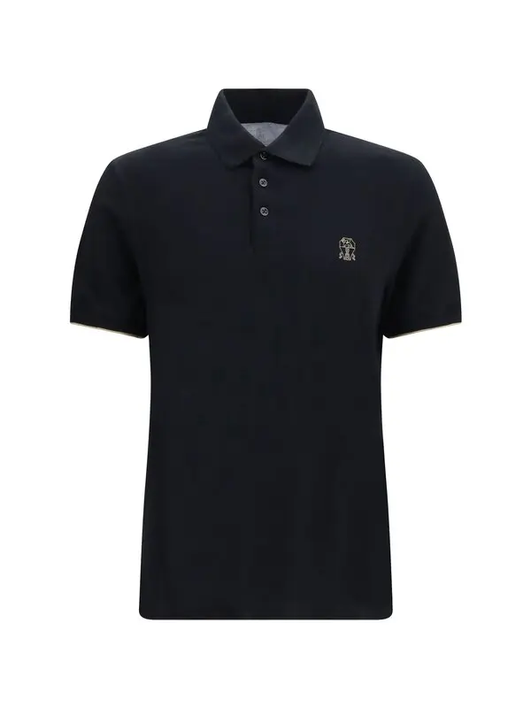 Brunello Cucinelli Cotton Polo - Black