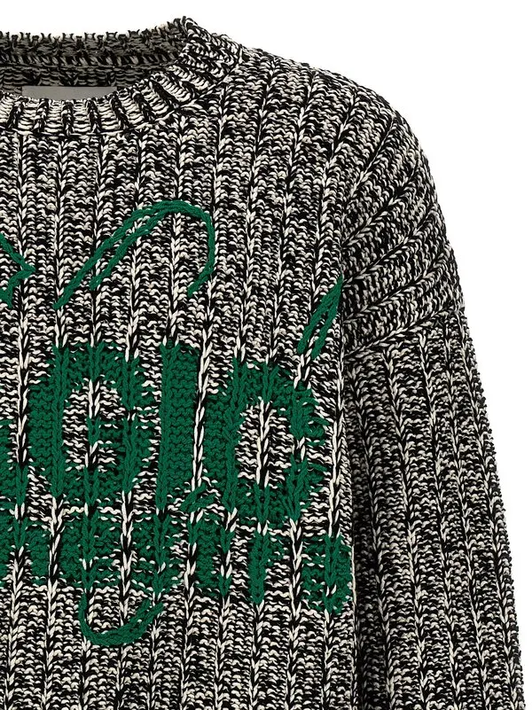 JIL SANDER Magic Orchestra" Logo Wool Blend Sweater - Multicolor