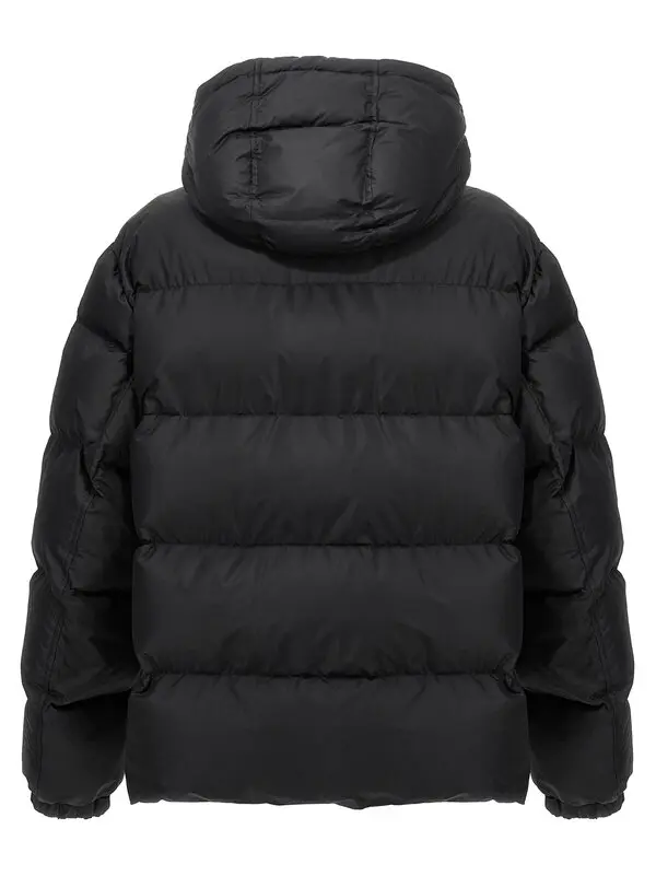 Dolce & Gabbana Quilted Padded Down Jacket With Logo Plate