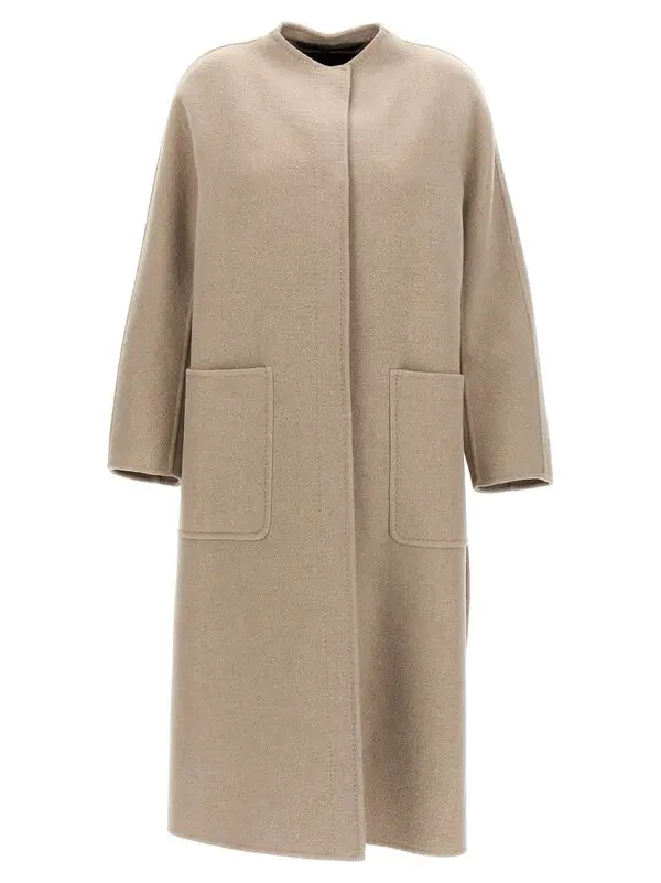 Max Mara Gioiosa Double Cashmere Coat - Cream