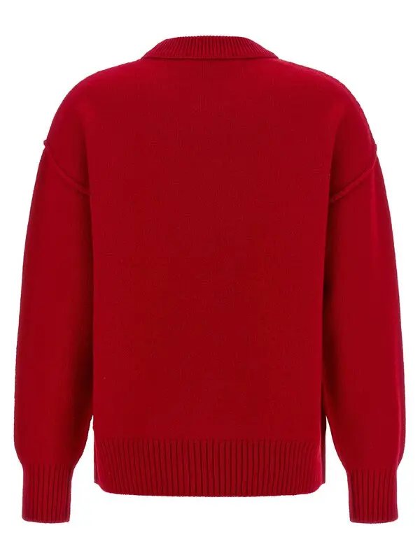 AMI Paris De Coeur Crew Neck Wool Sweater