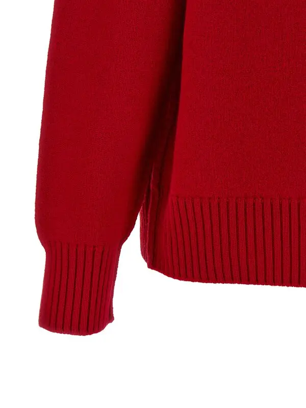 AMI Paris De Coeur Crew Neck Wool Sweater