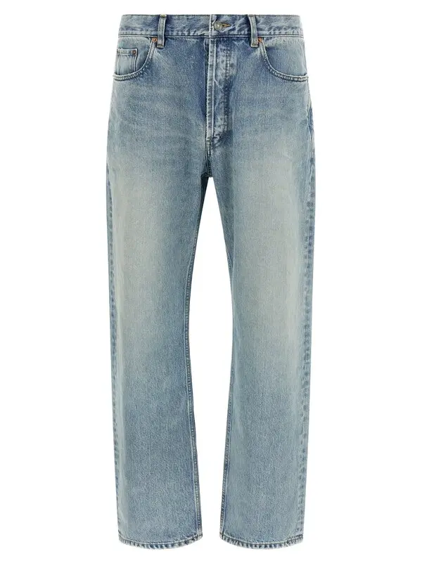 Saint Laurent Wide Leg Jeans - Blue