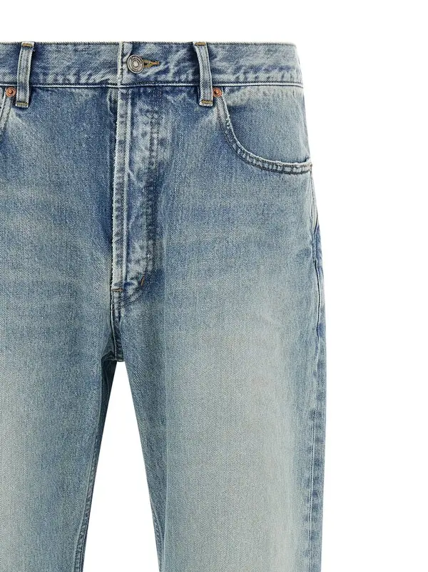 Saint Laurent Wide Leg Jeans - Blue