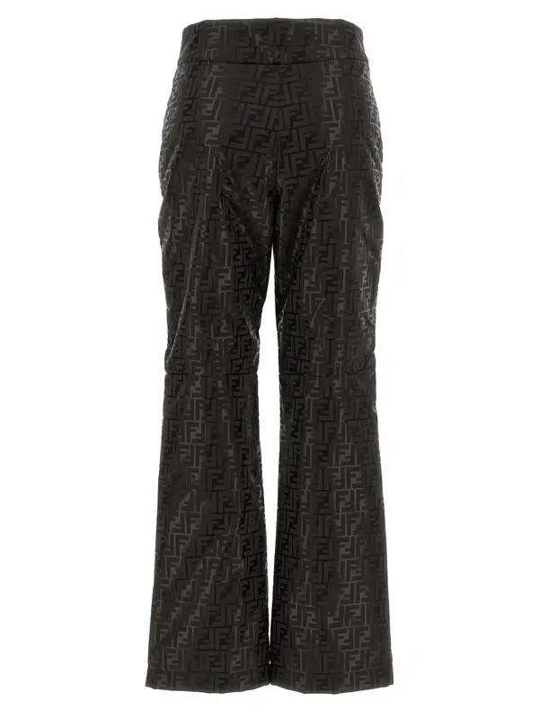 Fendi Ff Monogram Ski Pants - Brown