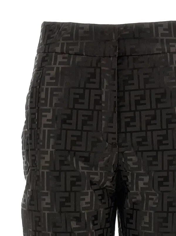 Fendi Ff Monogram Ski Pants - Brown