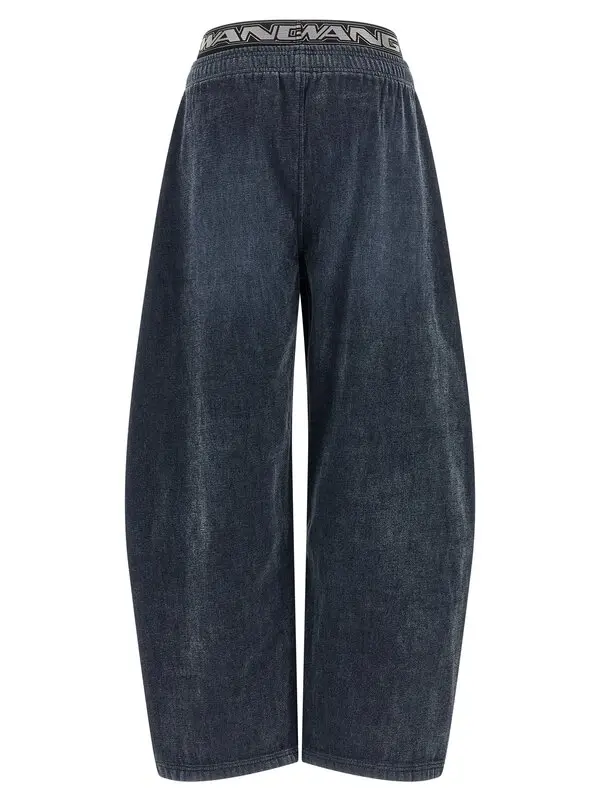 Alexander Wang Denim Pants With Elastic Waistband