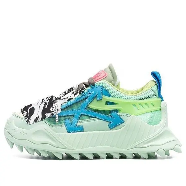 Off-White Odsy-1000 Low-top Sneakers - Green/blue