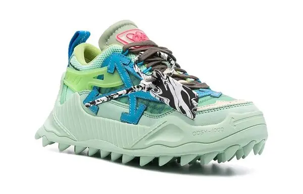 Off-White Odsy-1000 Low-top Sneakers - Green/blue