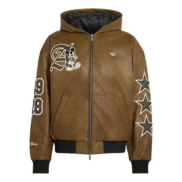 Adidas X Disney Mickey Mouse Bomber Jacket - Aurora Coffee