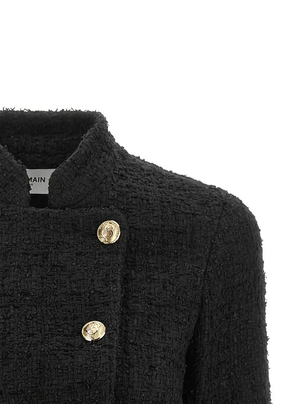 Balmain Double-breasted Tweed Jacket