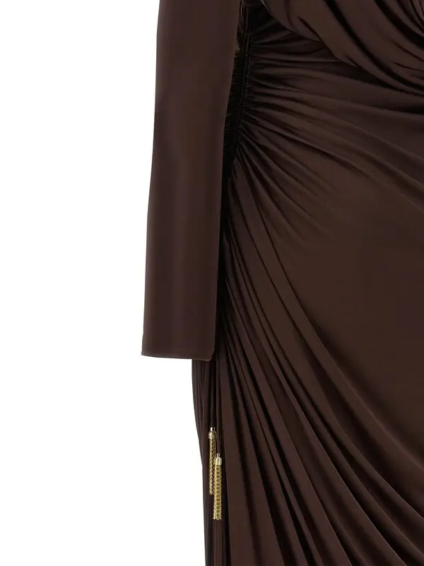 Balmain Draped Jersery Dress