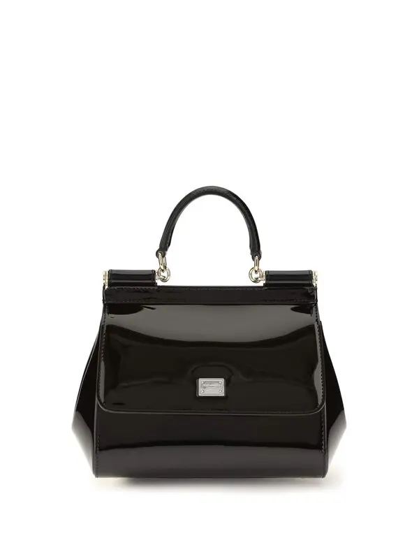 Dolce & Gabbana Small Sicily Patent Leather Handbag