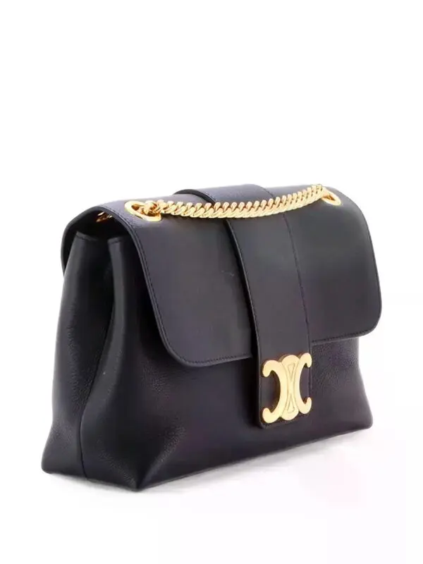 Celine Victoire Flap Leather Medium Shoulder Bag