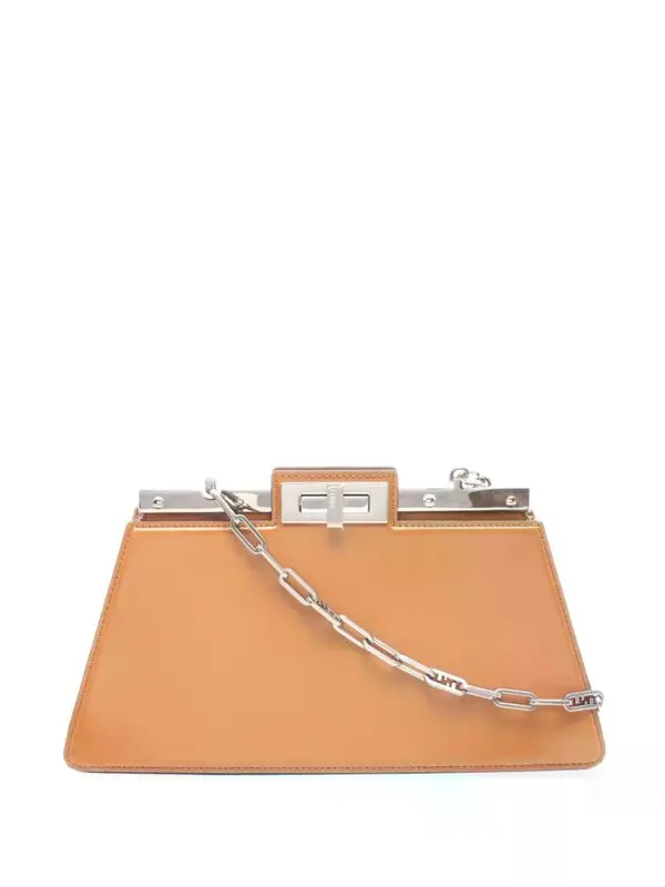 Fendi 2010s Medium Peekaboo Clutch Bag - Neutrals