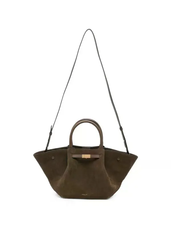DEMELLIER Medium Suede Tote Bag - Brown