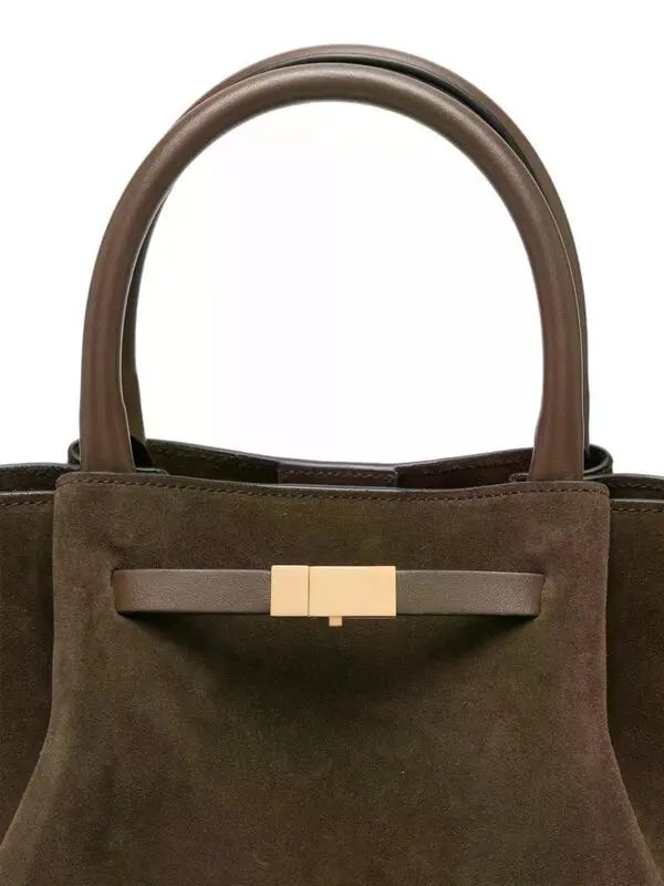 DEMELLIER Medium Suede Tote Bag - Brown
