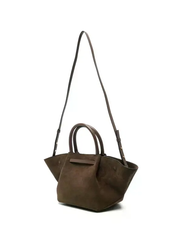 DEMELLIER Medium Suede Tote Bag - Brown
