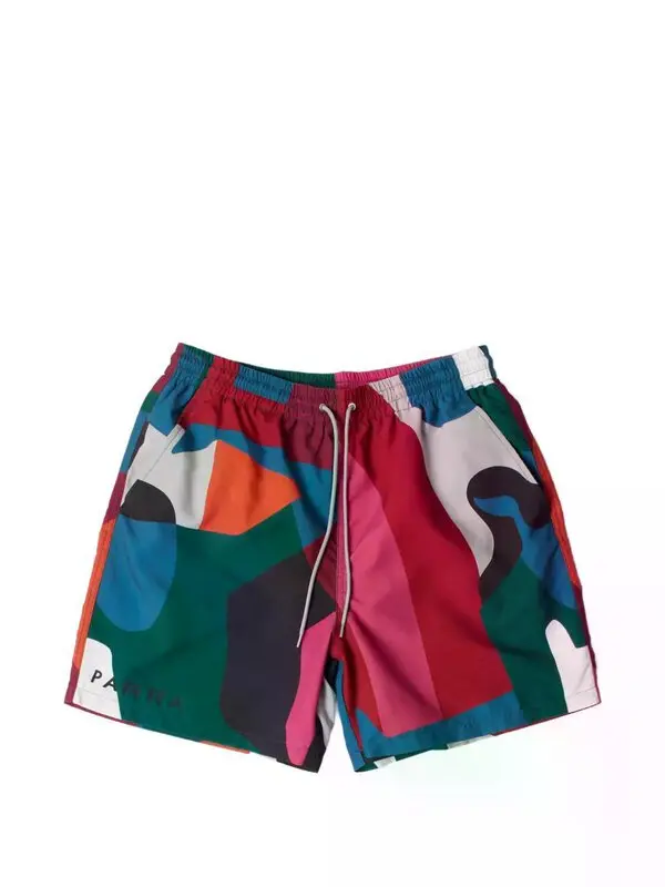 PARRA Abstract Print Swim Shorts