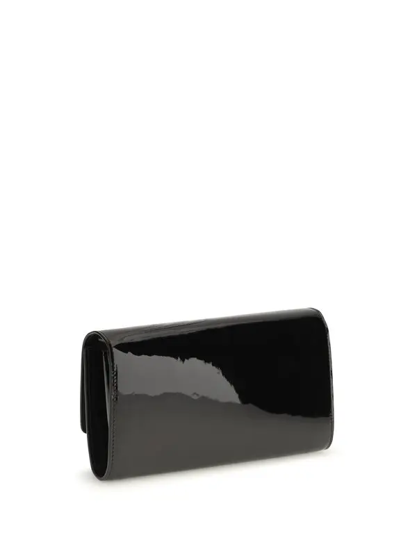 CHRISTIAN LOUBOUTIN Bettina Patent Leather Chain Wallet