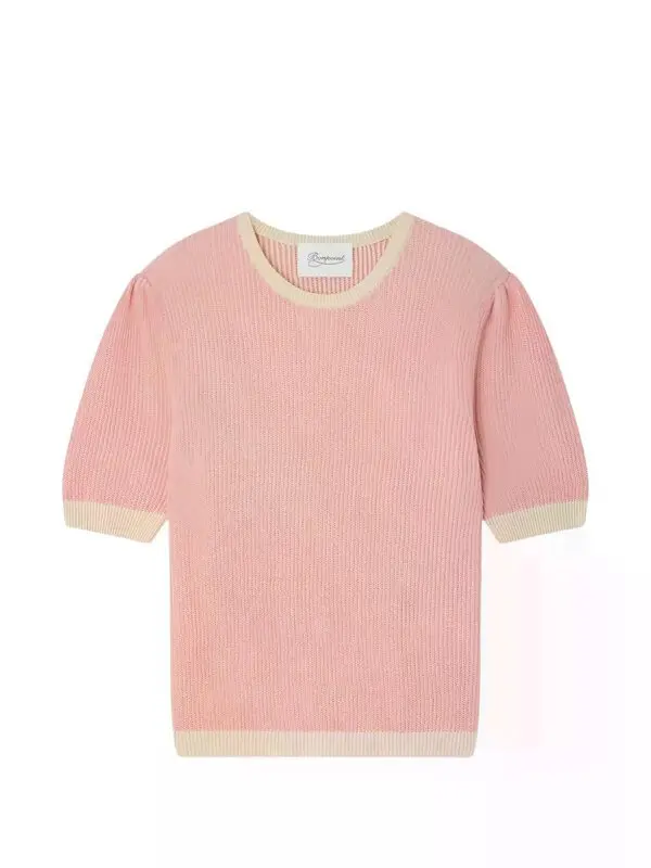 Bonpoint Liane Ribbed-knit Puff-sleeve Sweater