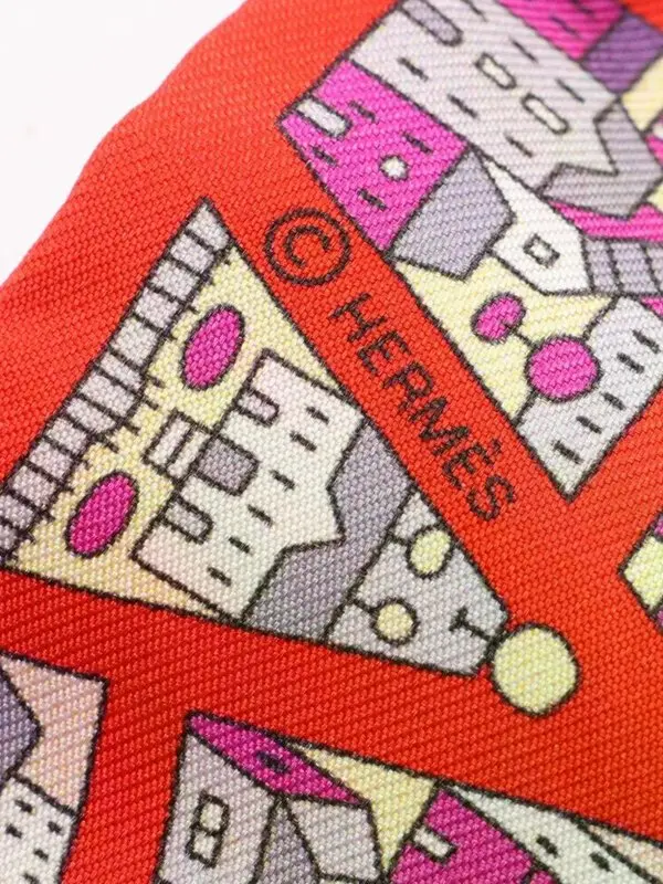 Hermès 2010s Twilly Scarf - Red