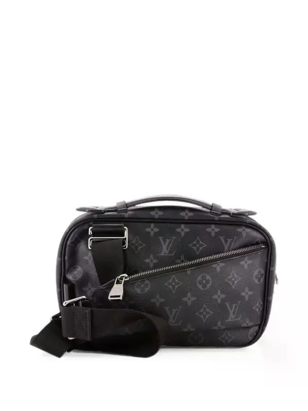 LOUIS VUITTON Monogram Eclipse Explorer Bum Bag - Black