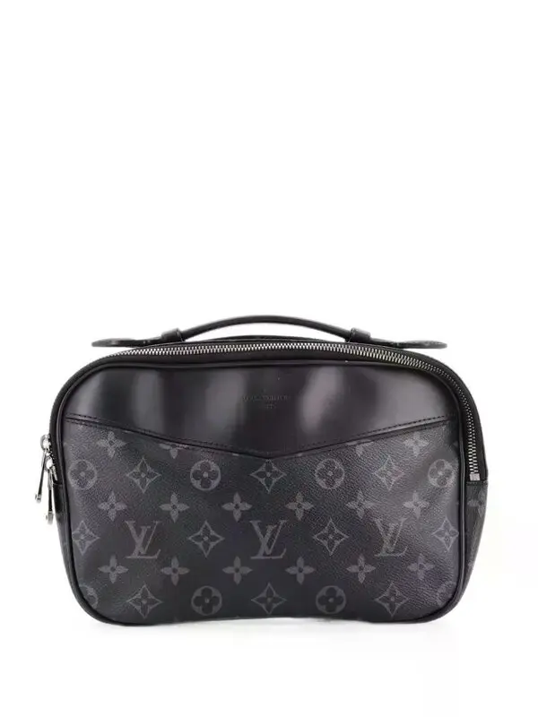 LOUIS VUITTON Monogram Eclipse Explorer Bum Bag - Black