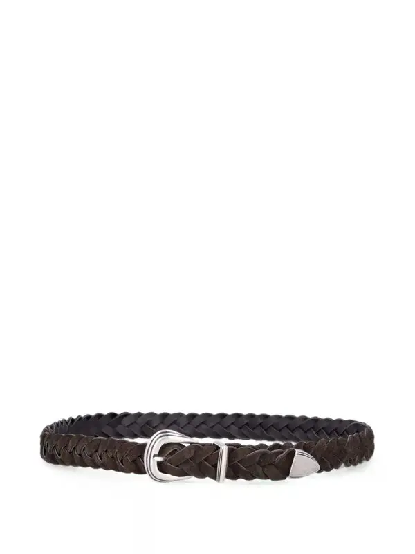 MANCINI 1979 John Braided Suede Belt