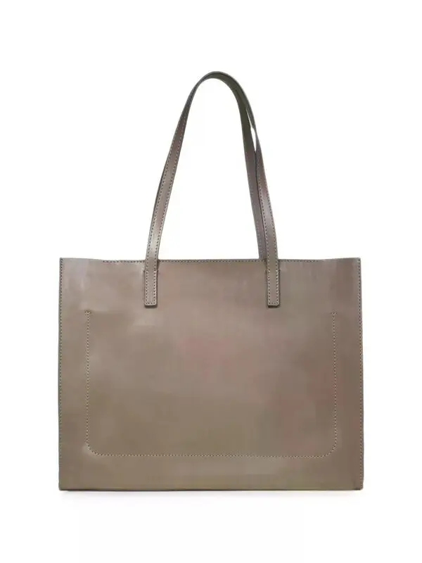 THE BRIDGE Logo-plaque Leather Tote Bag
